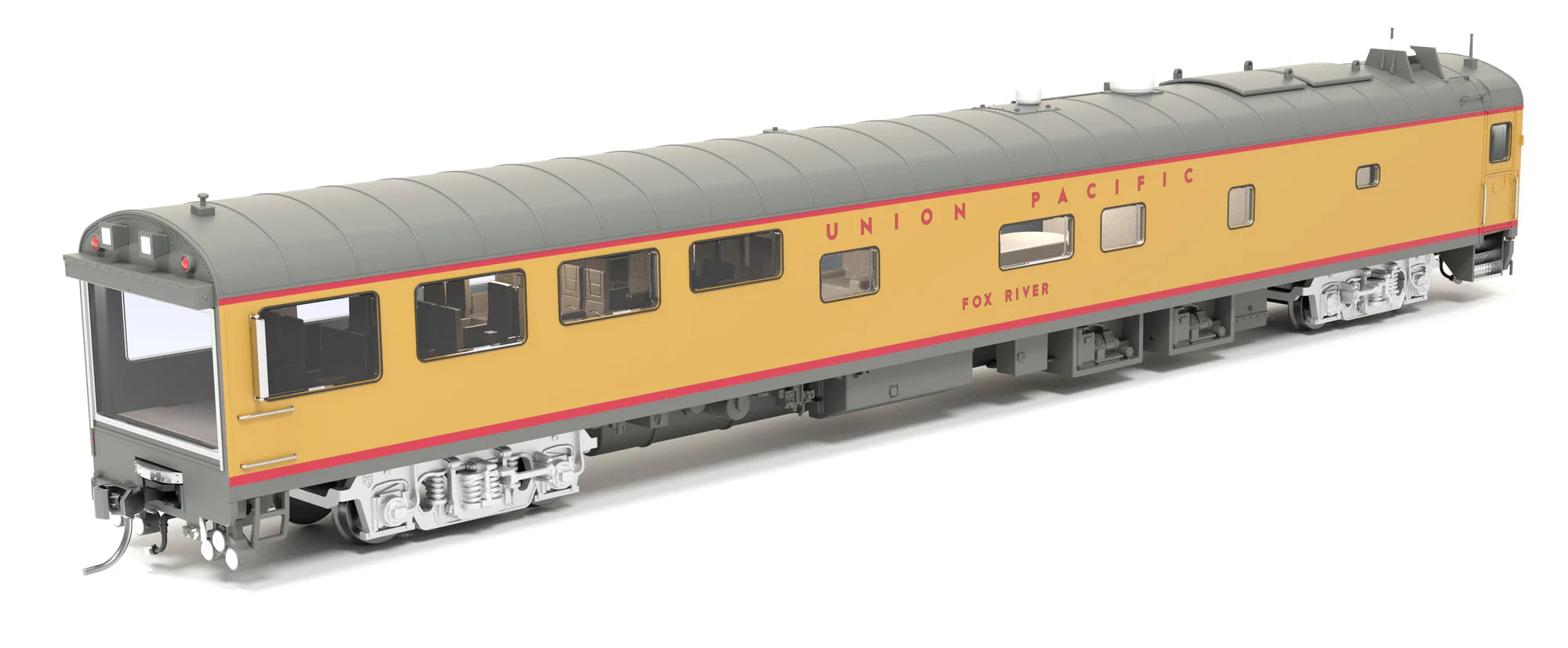 Broadway Limited Imports HO Union Pacific Track Inspection Car, "Fox R – Modèle B.T.