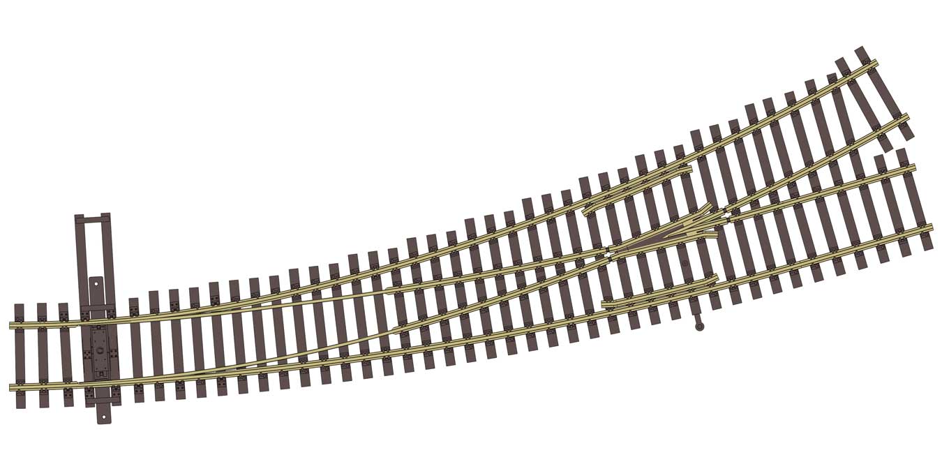 Walthers Track HO Code 83 Nickel Silver DCC Friendly Curved Turnout ...