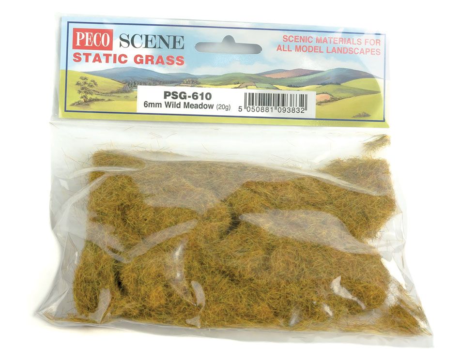 Peco Scene Static Grass 6mm Wild Meadow 20g. – Modèle B.T.