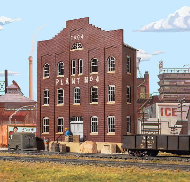 Walthers Cornerstone HO Plant No. 4 Background Building - Kit – Modèle B.T.