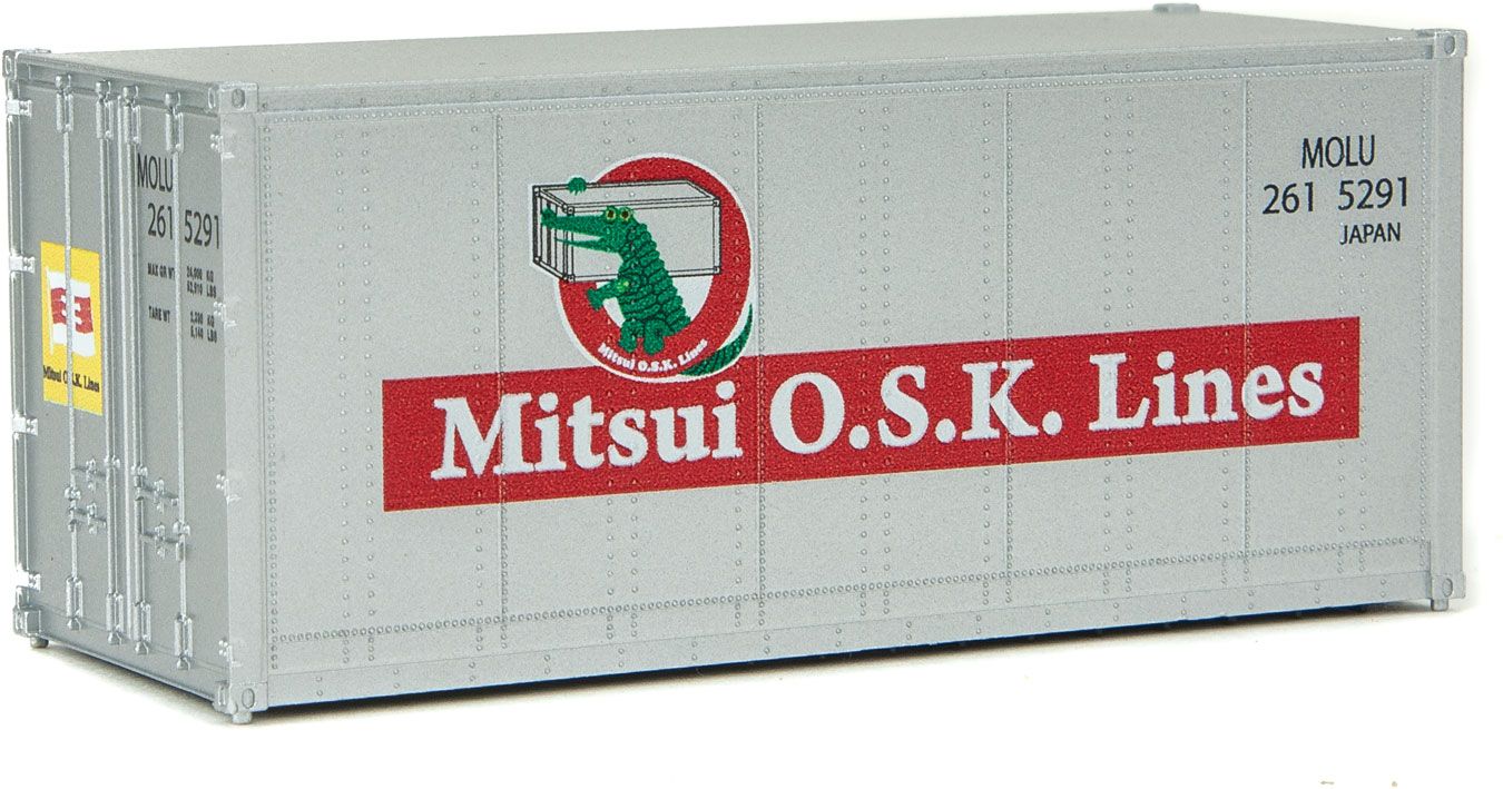 Walthers SceneMaster 20' Mitsui OSK Lines Smooth-Side Container ...