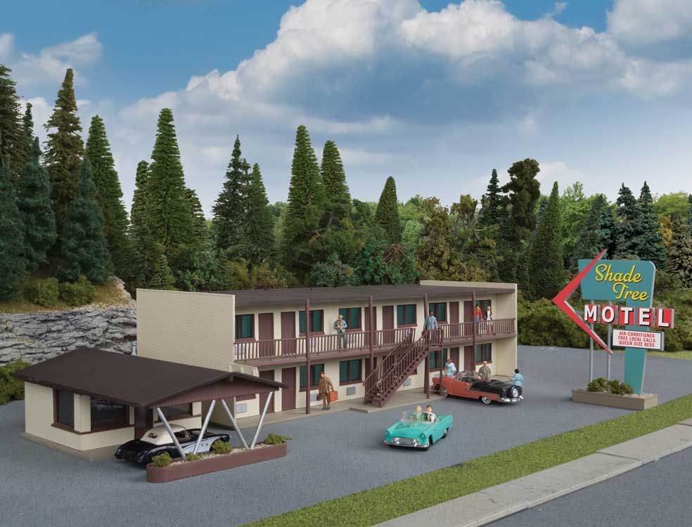 Walthers Cornerstone HO Vintage Motor Hotel - Kit – Modèle B.T.
