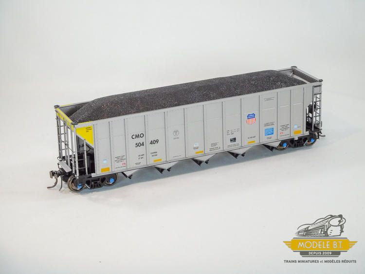 Rapido Trains HO AutoFlood III RD Coal Hopper : CMO-UP – Modèle B.T.