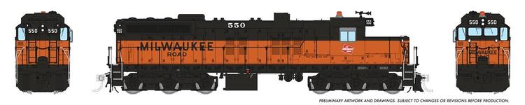 Rapido Trains HO EMD SD10 w/DCC & Sound - Milwaukee Road – Modèle B.T.