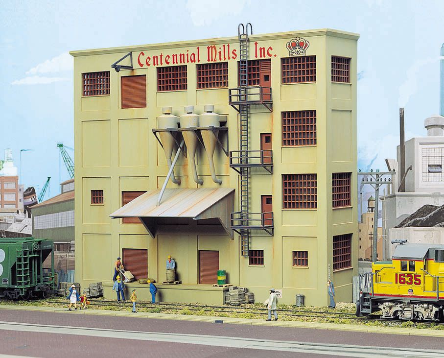 Walthers Cornerstone HO Centennial Mills Background Building - Kit ...