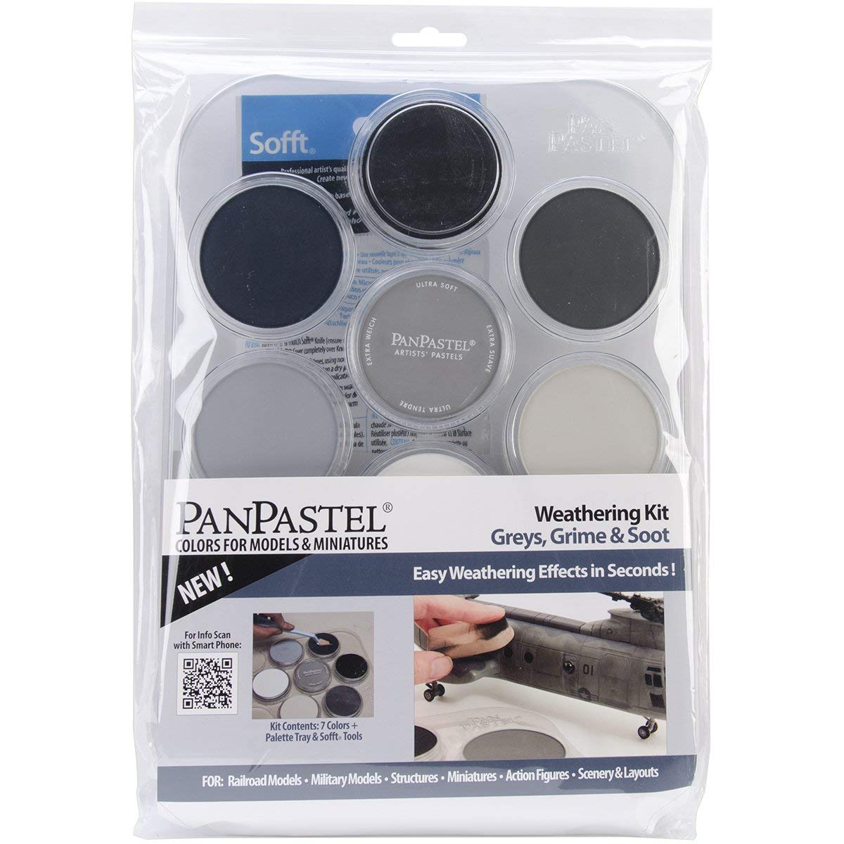 Pan Pastel Weathering Kit Grays, Grime & Soot – Modèle B.T.