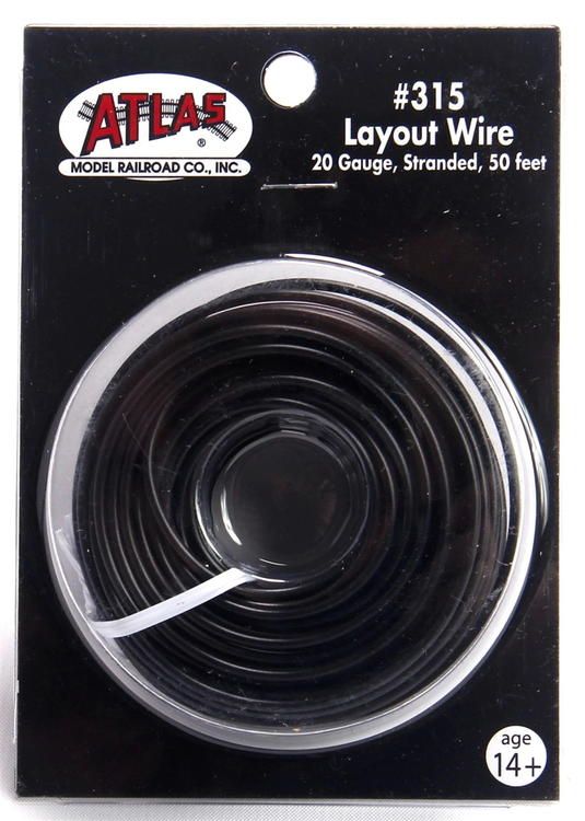 Atlas 20 AWG Stranded Wire 50' - Black – Modèle B.T.