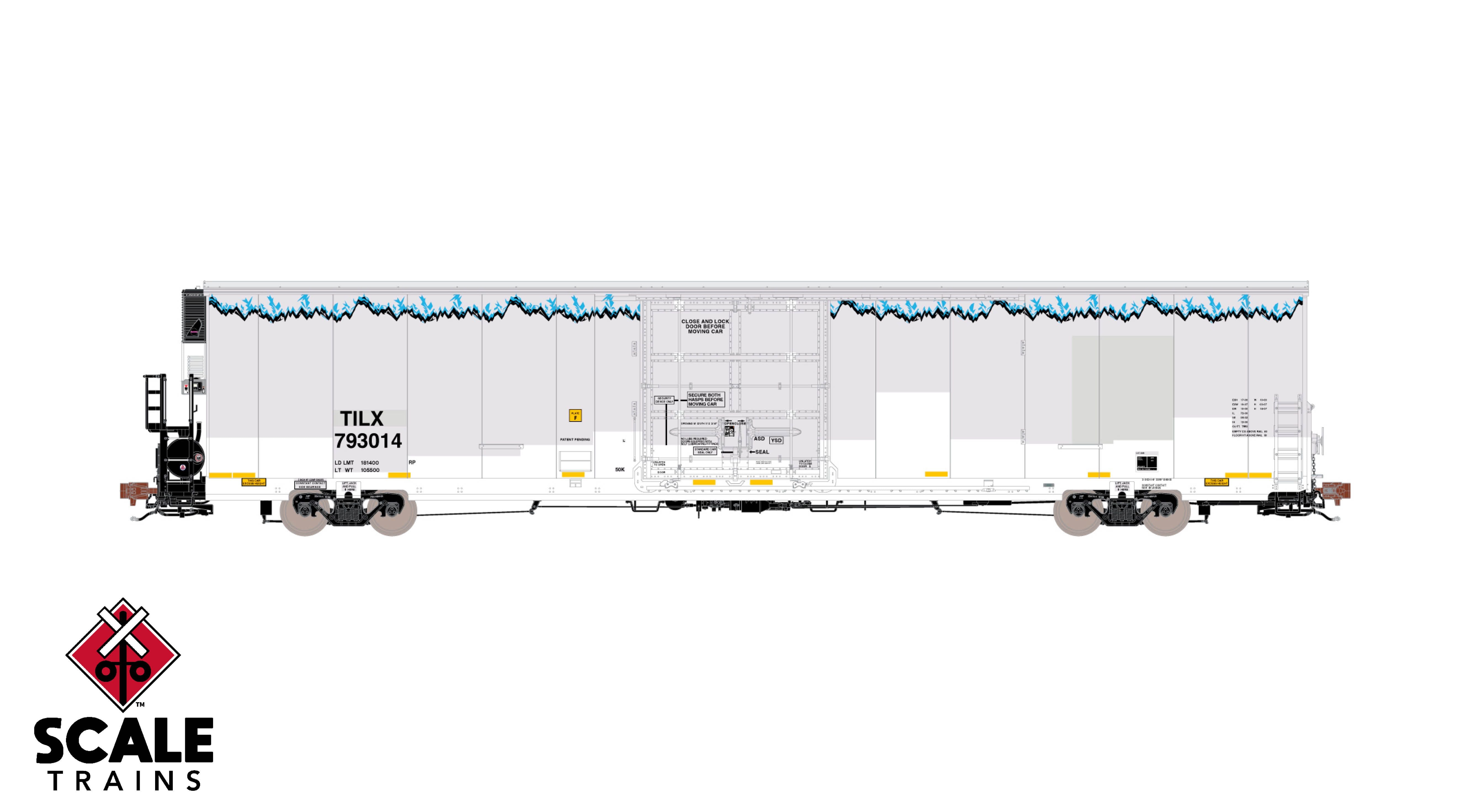 ScaleTrains Rivet Counter HO Trinity 82' 7883 Mechanical Reefer - TILX ...